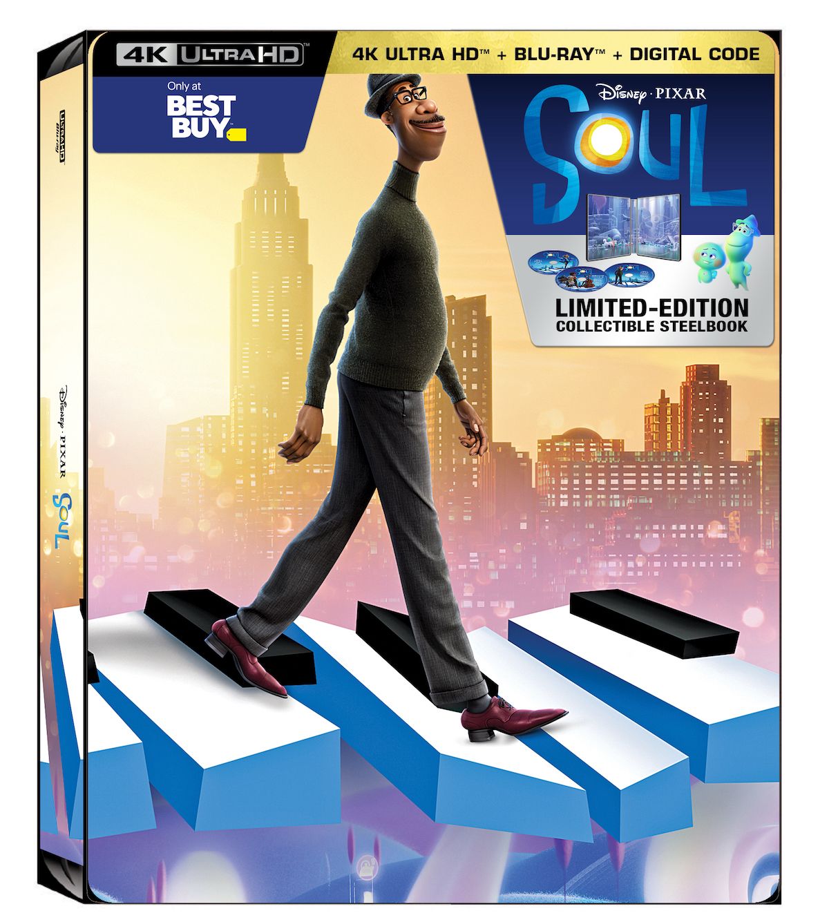 Pixar's Soul SteelBook Cover, Blu-ray Release Date Details Revealed