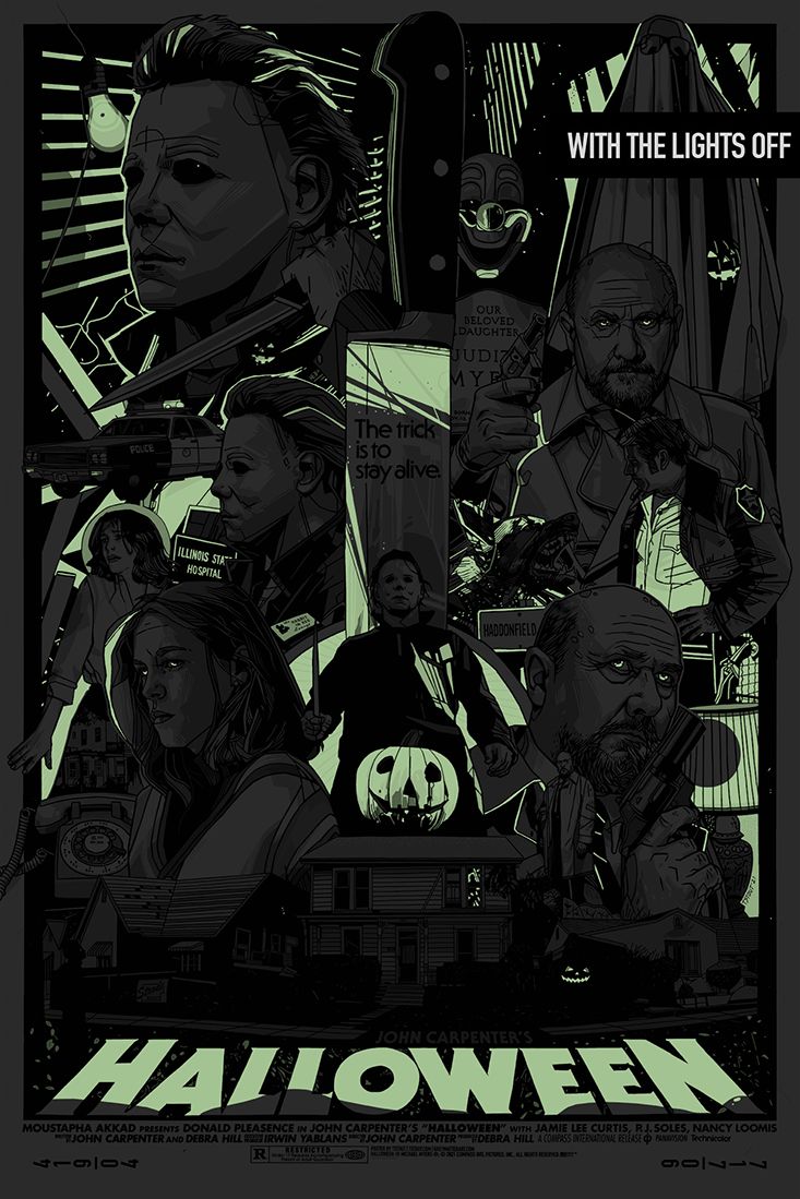 Halloween Gets Glow in the Dark Poster by Tyler Stout and Grey Matter Art