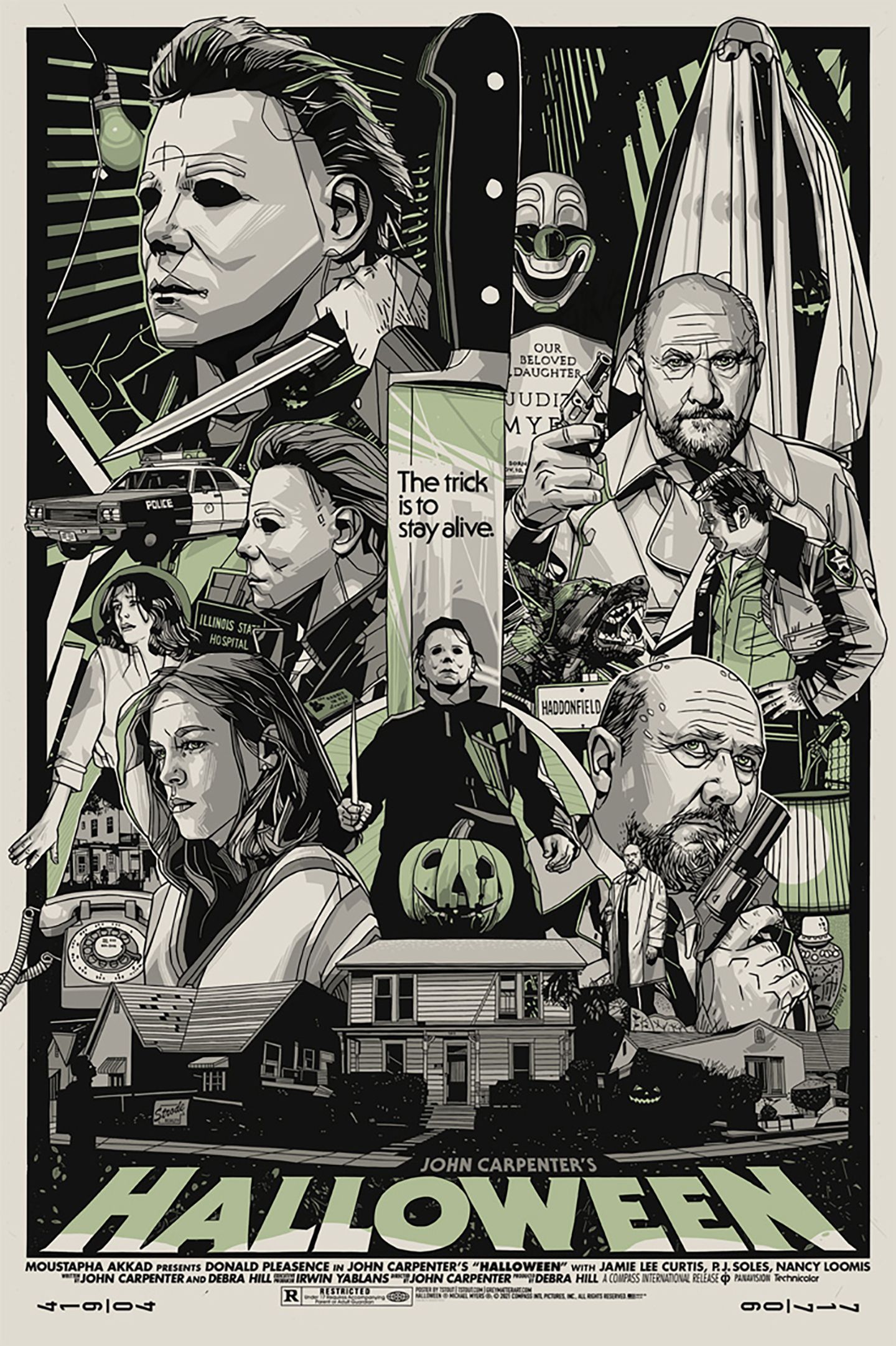 Halloween Gets Glow in the Dark Poster by Tyler Stout and Grey Matter Art