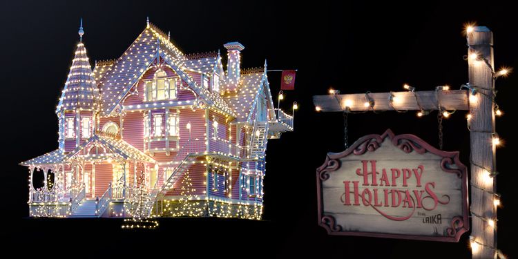 Watch LAIKA's Most Beloved Characters Set Up a Holiday Light Spectacular