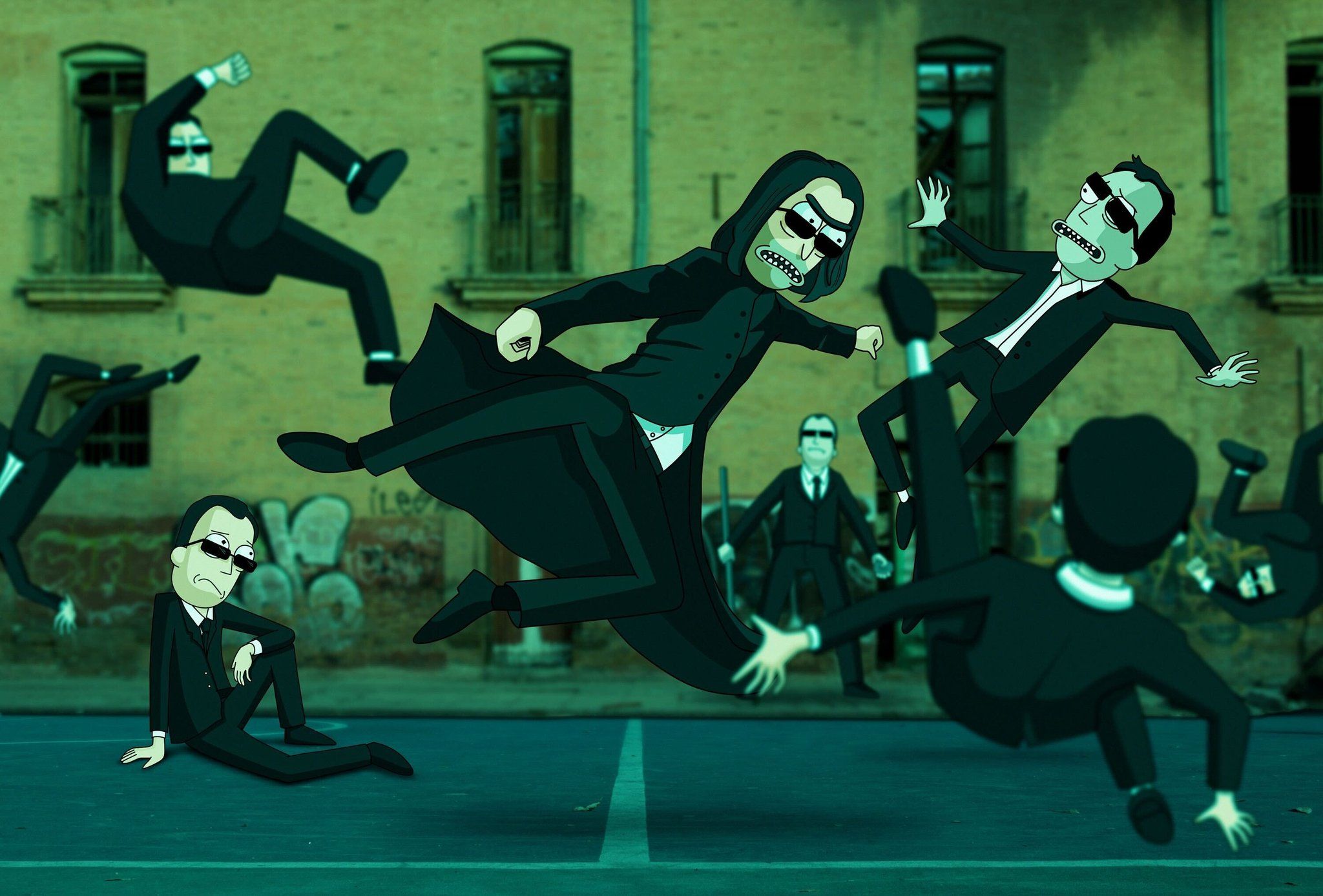 Rick and Morty, Matrix Resurrections Collide in Crossover Image