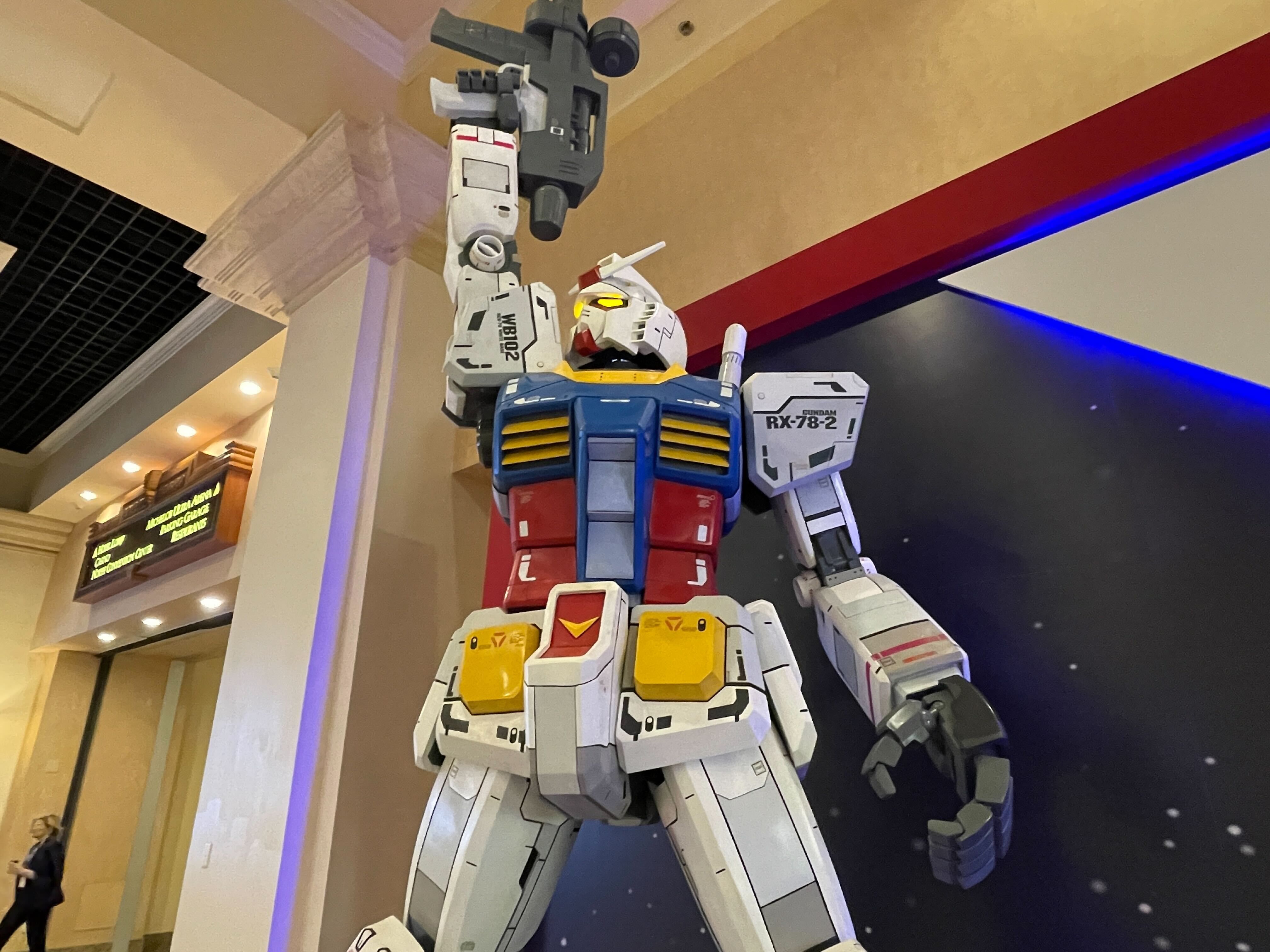 Giant Gundam Mobile Suit Statue Featured at Licensing Expo 2022