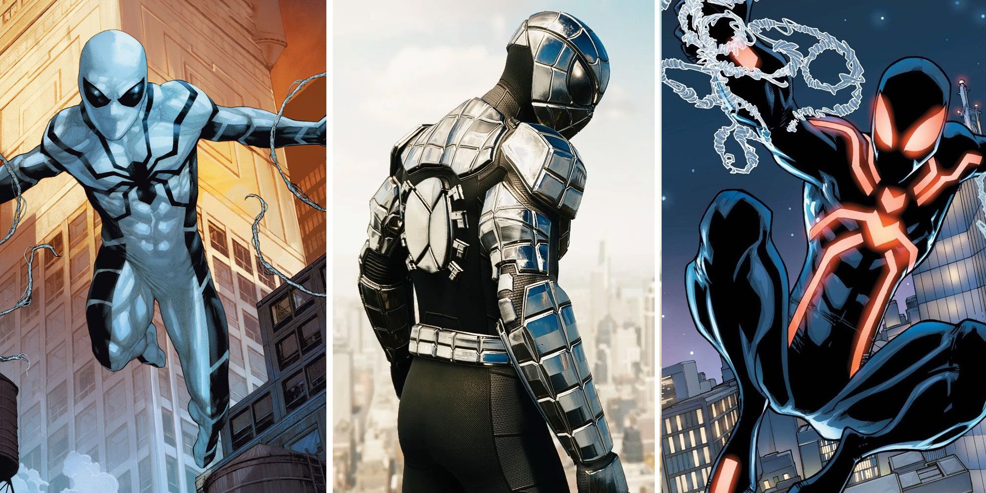 Spiderman Suits Through The Years Spiderman Suits Through The Years