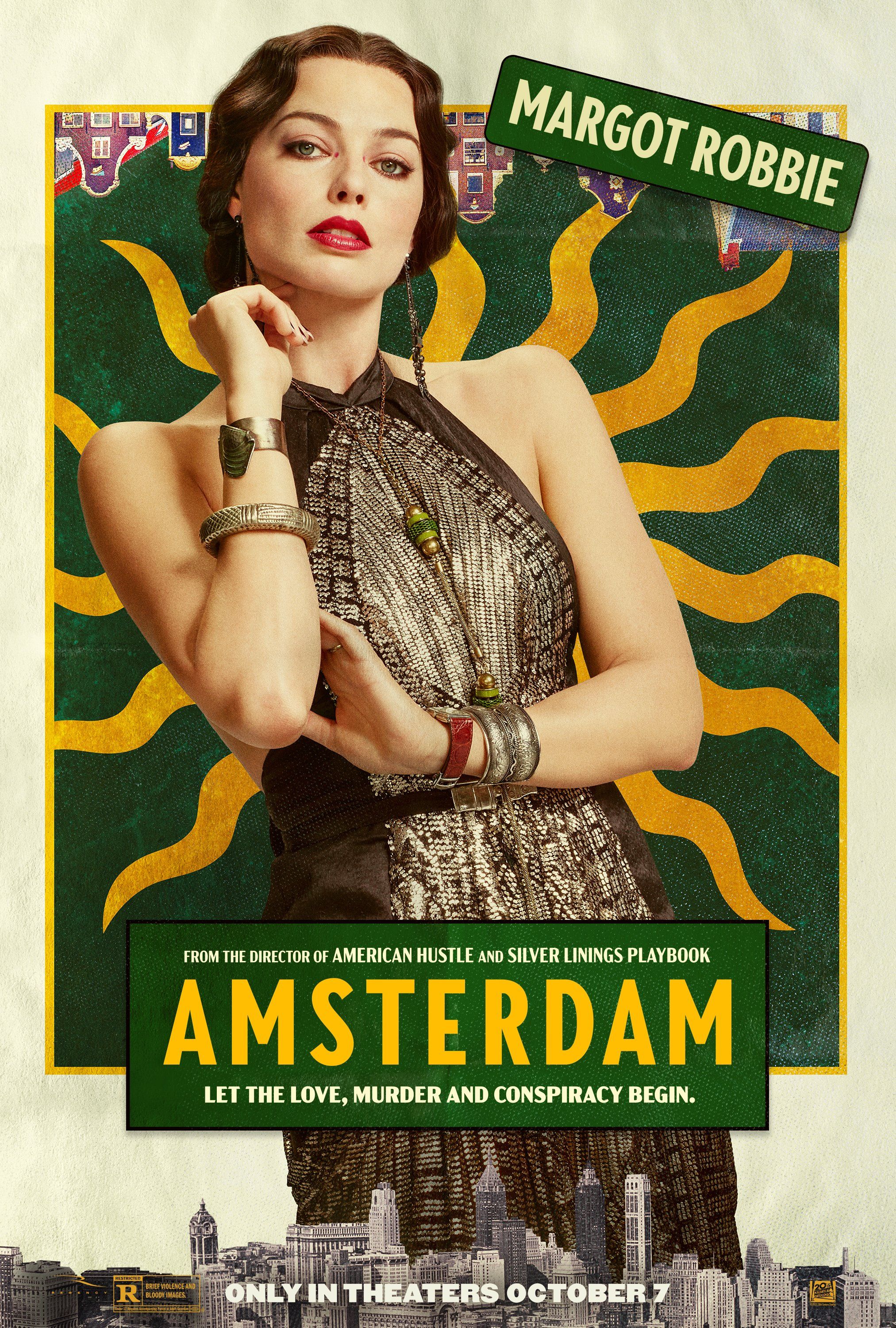 Amsterdam Cast Feature on Lively Character Posters