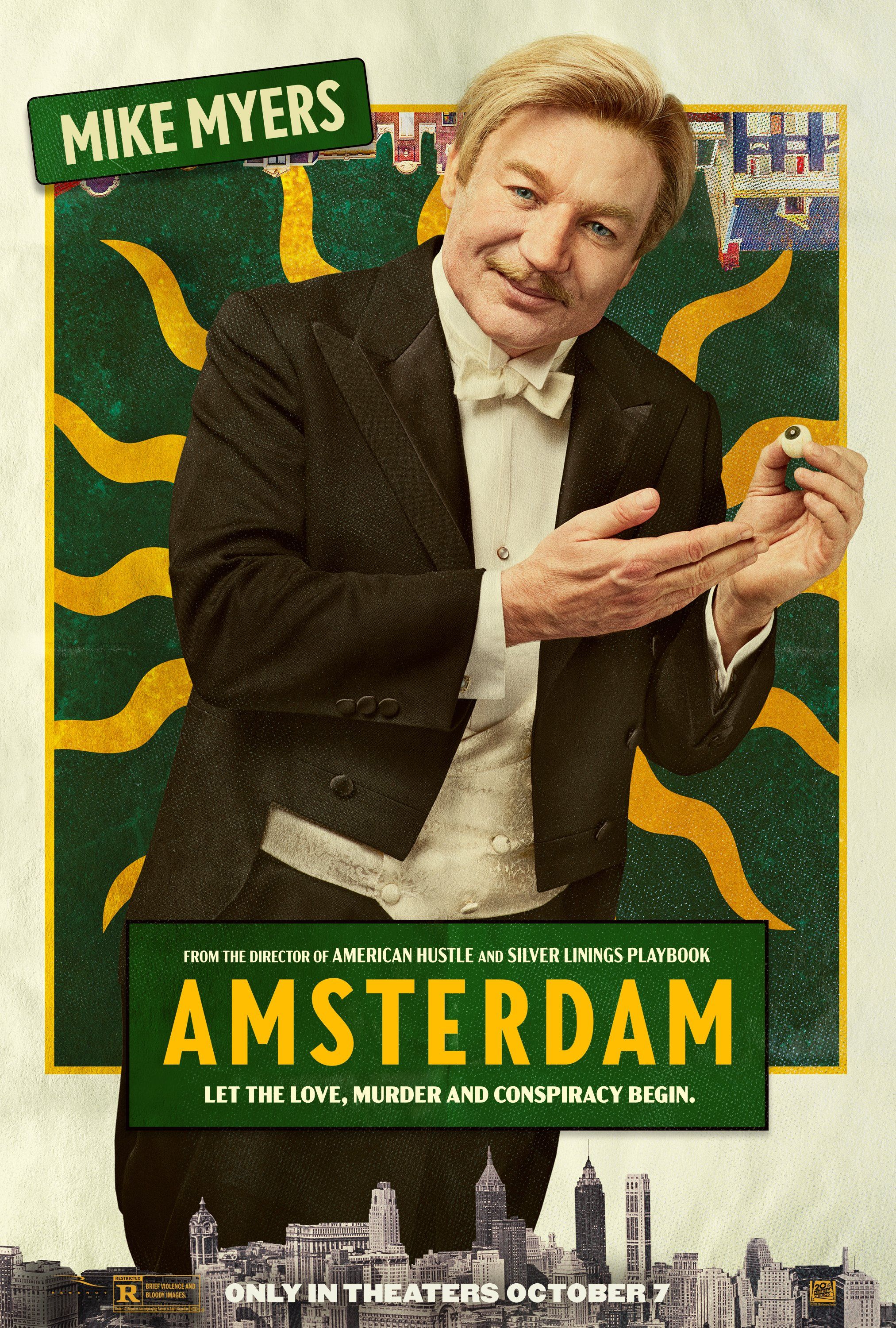 Amsterdam Cast Feature on Lively Character Posters