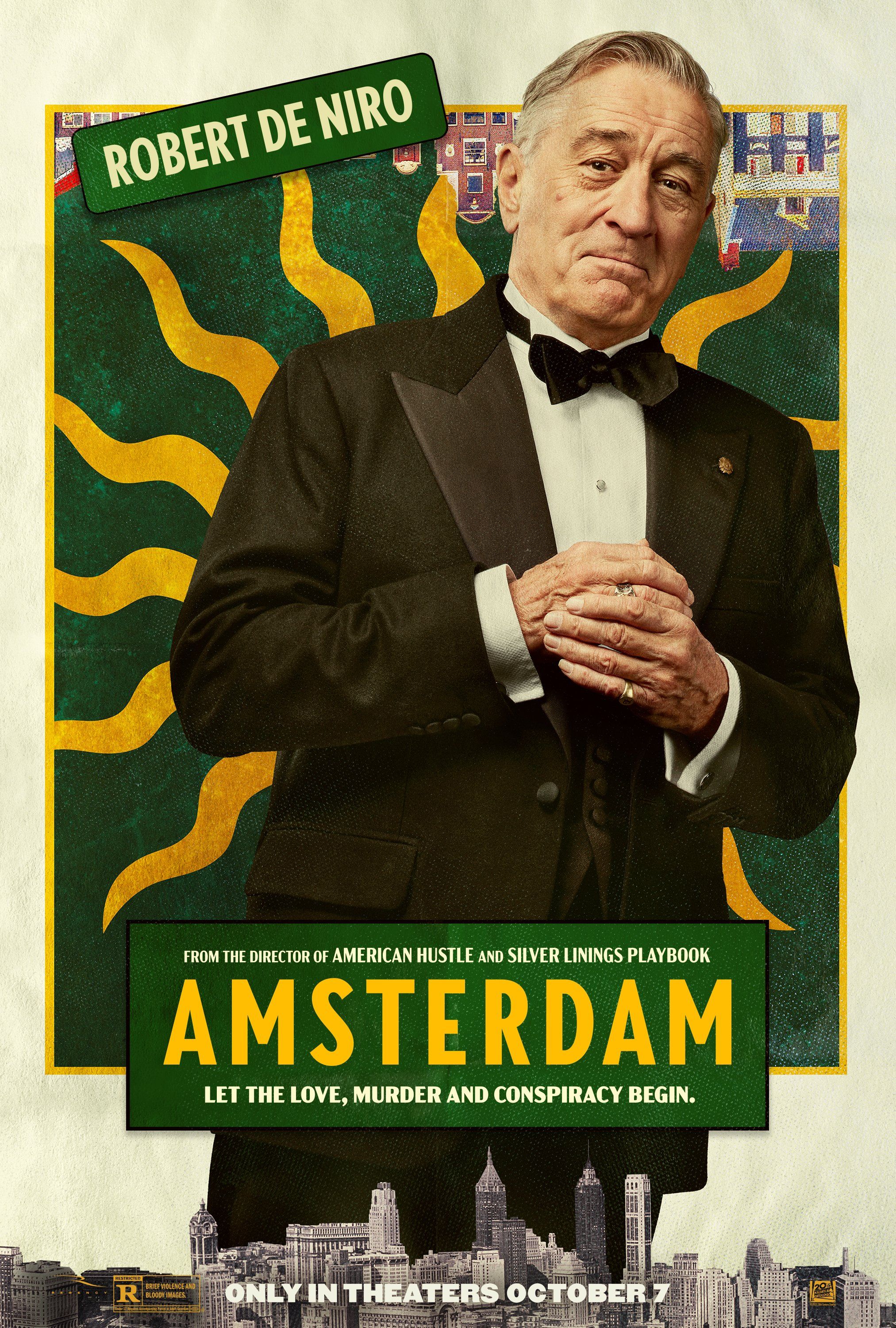 Amsterdam Cast Feature on Lively Character Posters