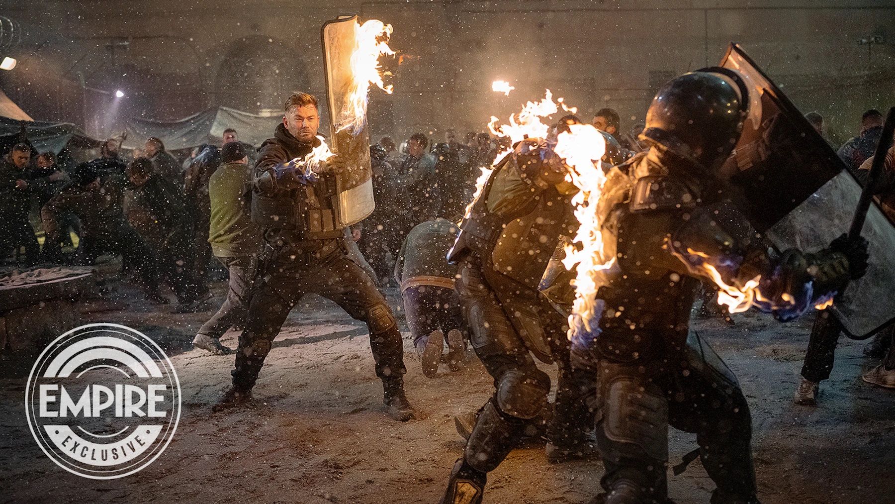'Extraction 2' Image: Chris Hemsworth Is on Fire