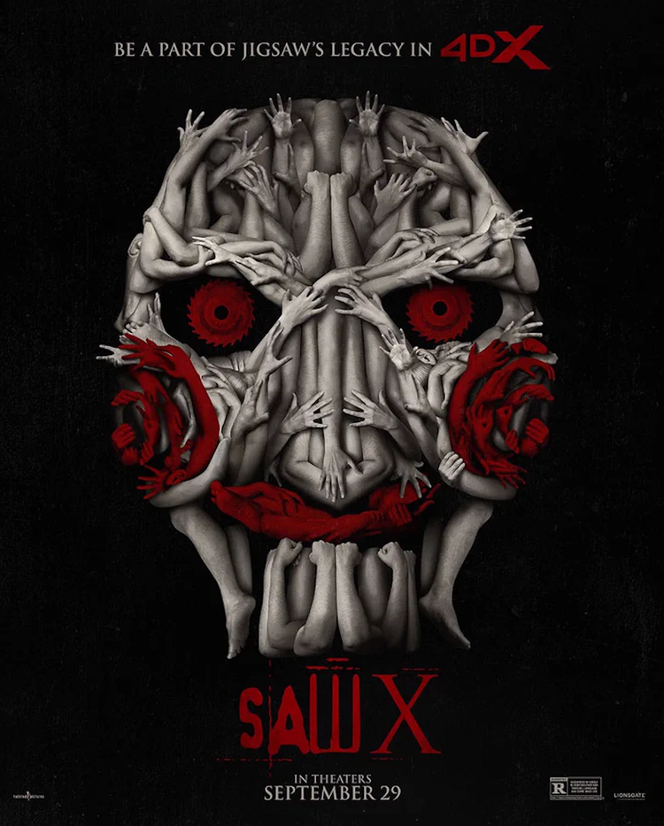 'Saw X' 4DX Poster Teases Jigsaw’s Largest Body Count Yet
