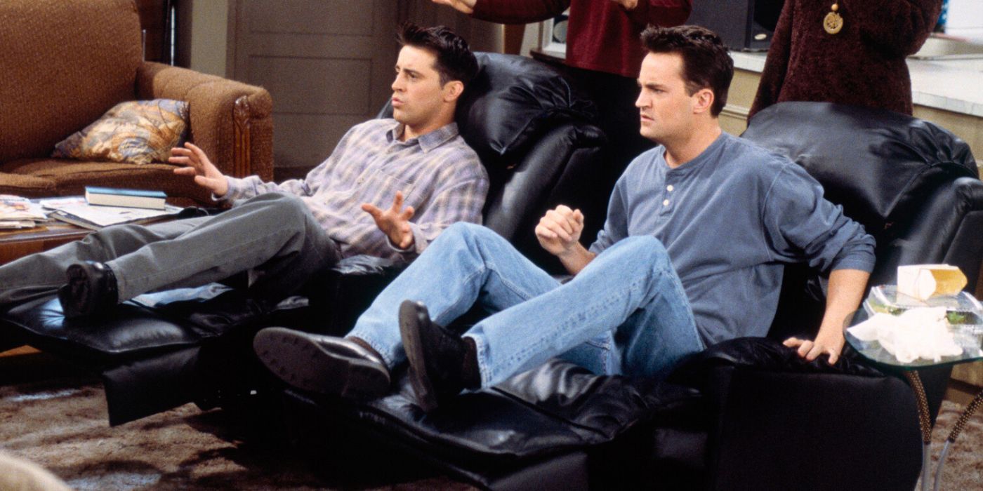 Joey And Chandler Friends Tv Show Friends Tv Friends” Joey Tries