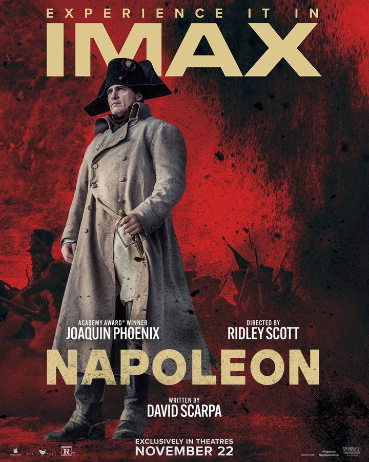 ‘Napoleon’ IMAX Poster — Joaquin Phoenix Stands at the Ready