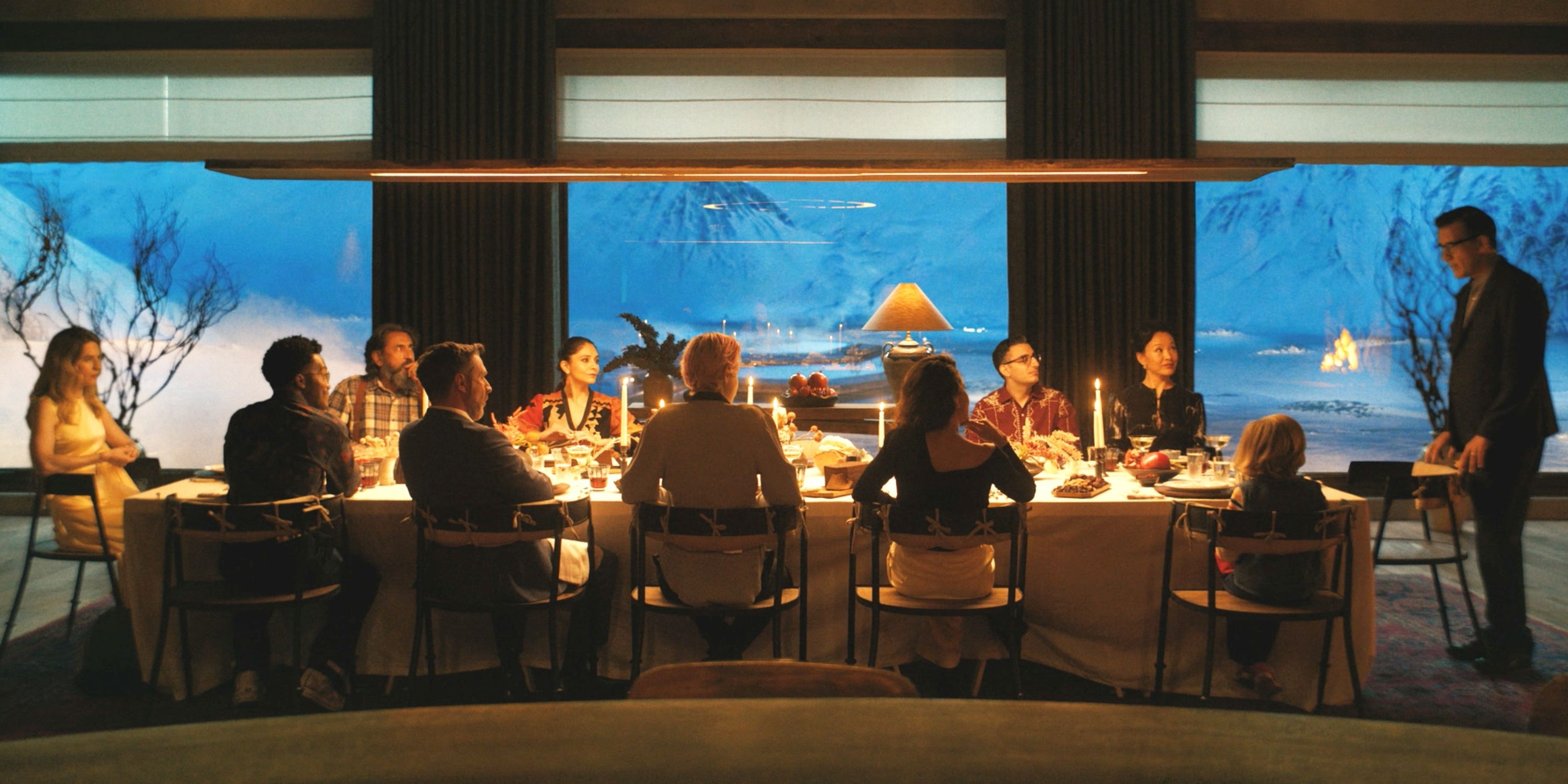 ’Murder at the End of the World’s Iconic Dinner Scene Was Filmed in One Day