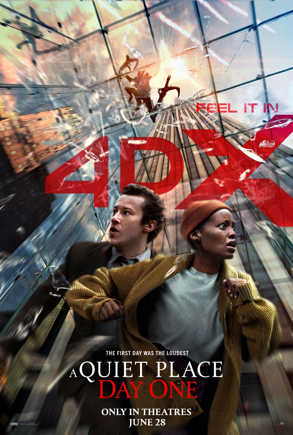 ‘A Quiet Place: Day One’ Poster — Joseph Quinn and Lupita Nyong’o Are Terrified