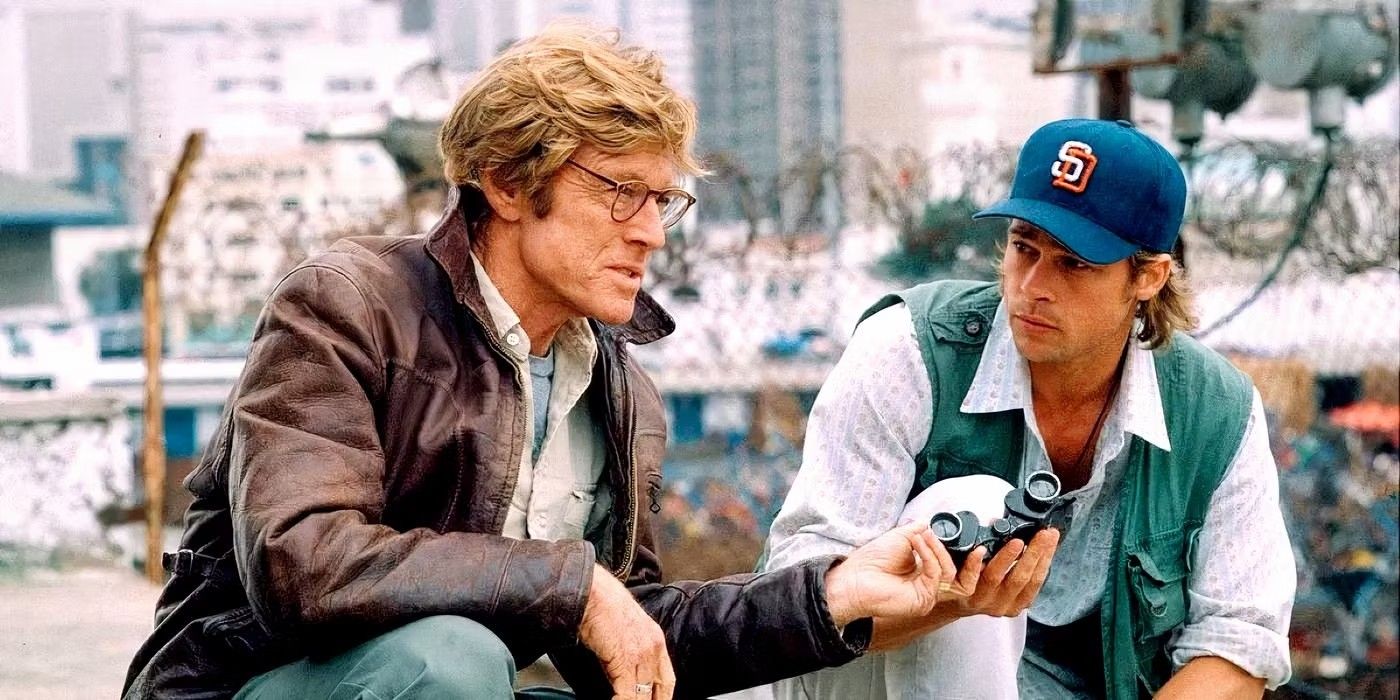 Young Robert Redford Brad Pitt