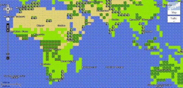 Google Launches 8-Bit Google Maps