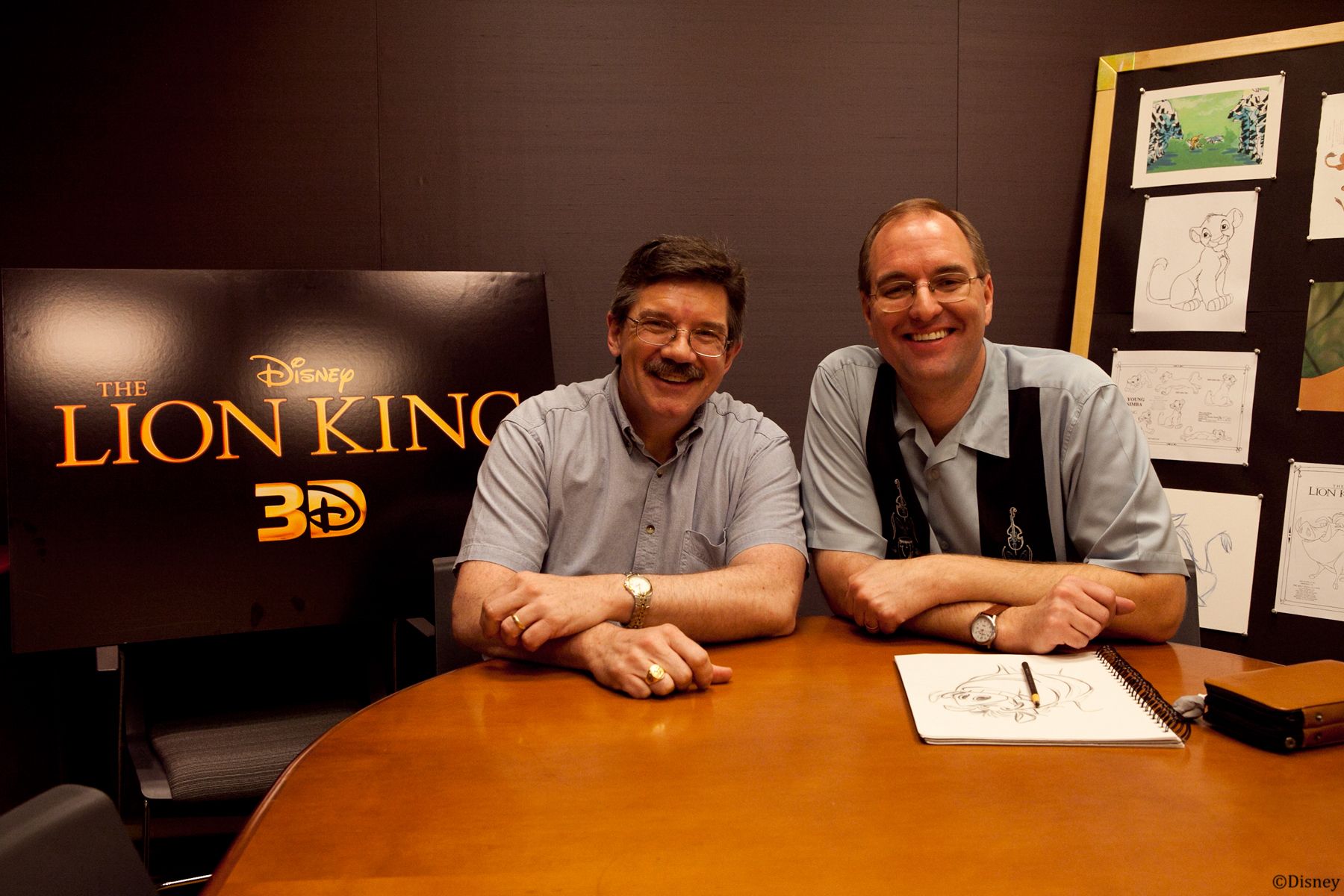 Disney Animation Research Library Images and Tour for THE LION KING 3D