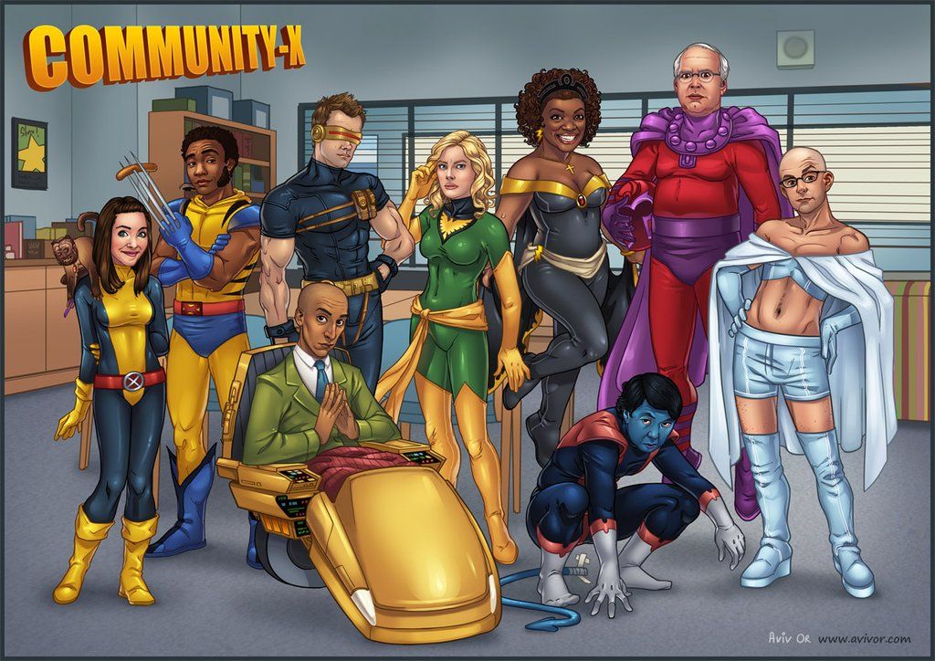 Check out the Cast of COMMUNITY Re-Imagined as X-MEN Characters