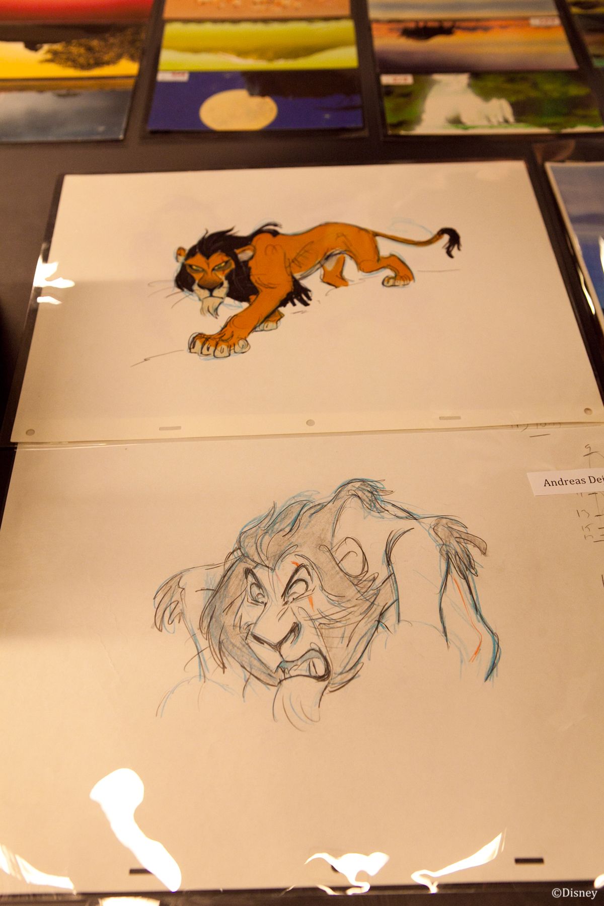 Disney Animation Research Library Images and Tour for THE LION KING 3D