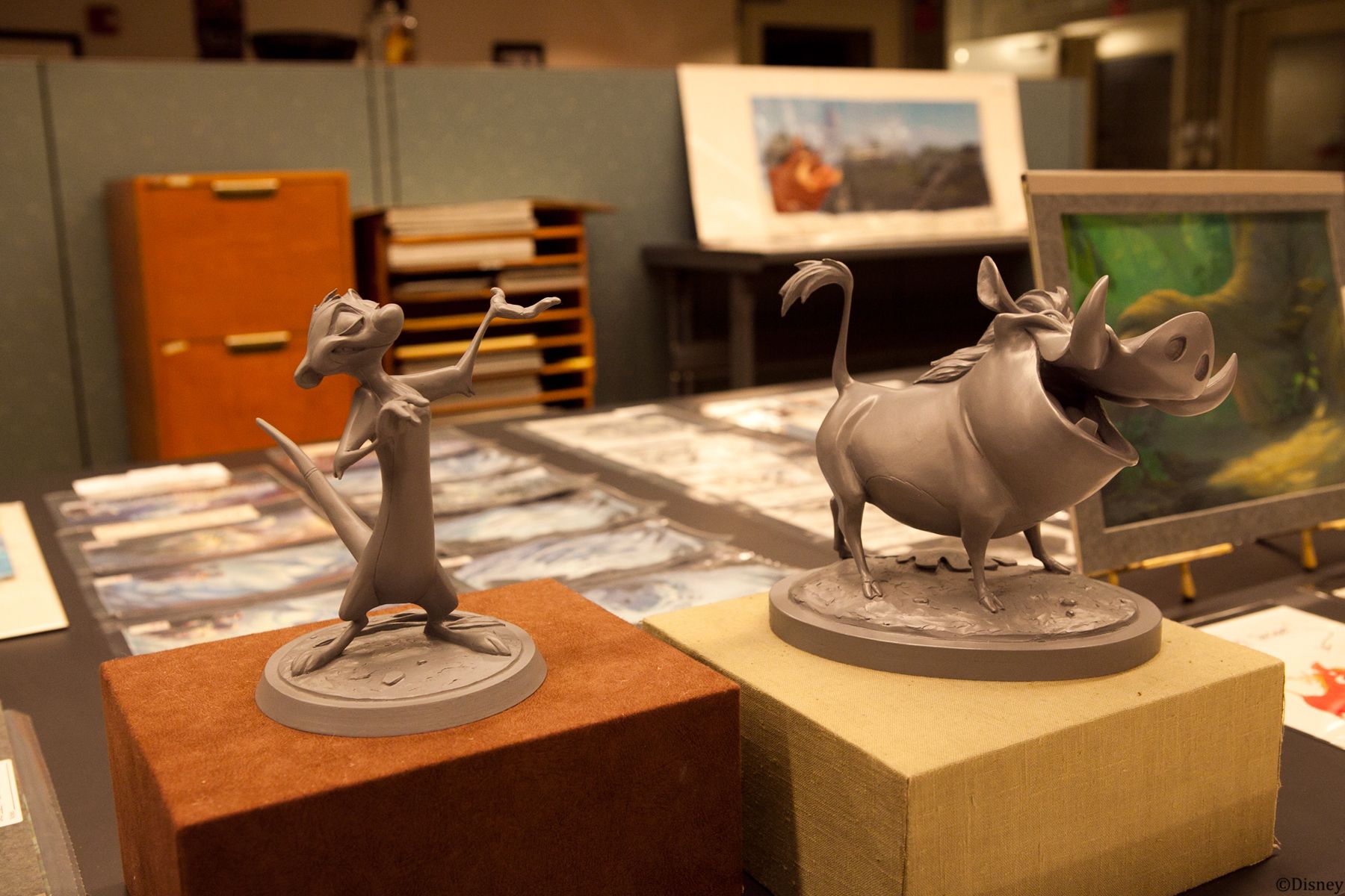 Disney Animation Research Library Images and Tour for THE LION KING 3D