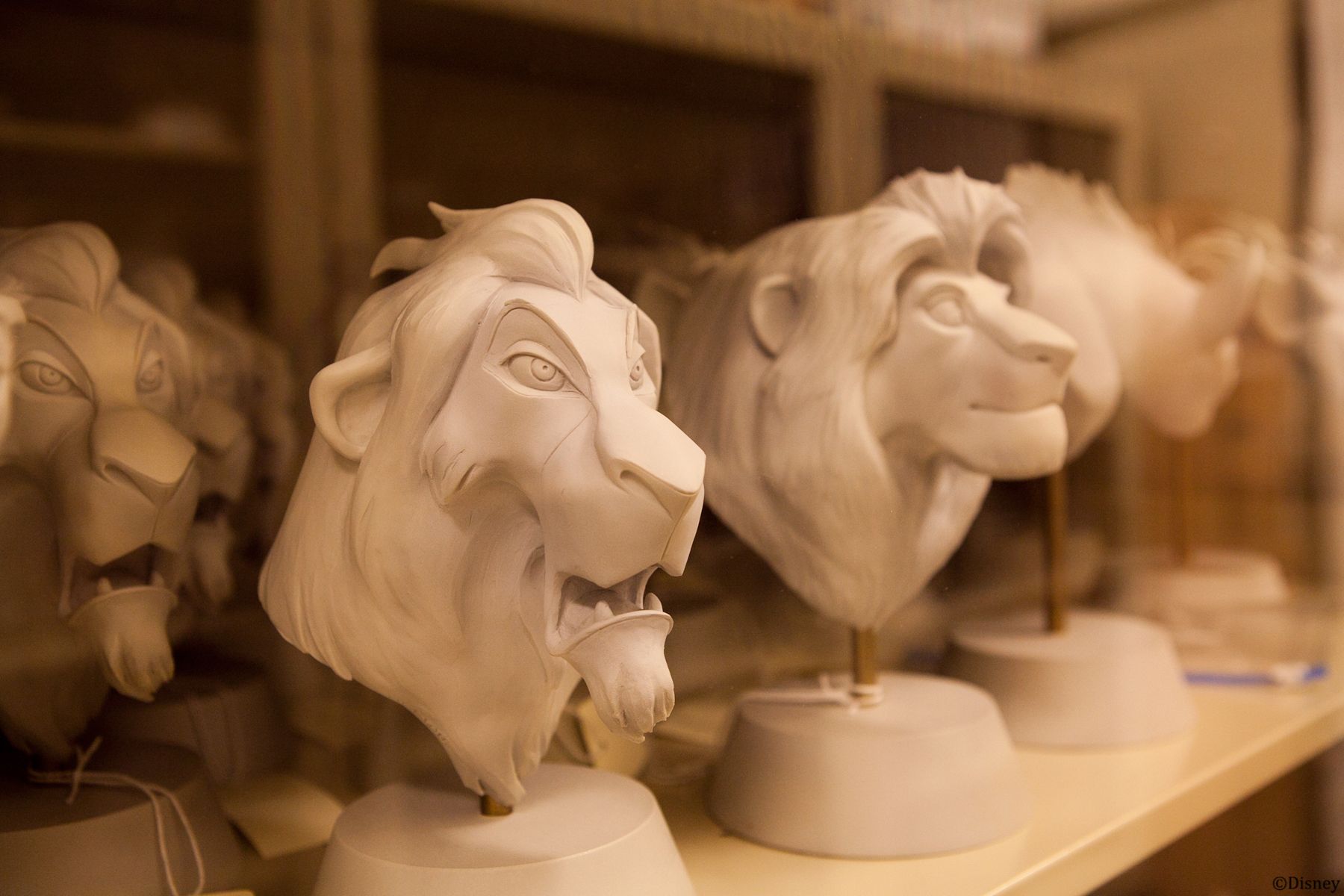 Disney Animation Research Library Images and Tour for THE LION KING 3D