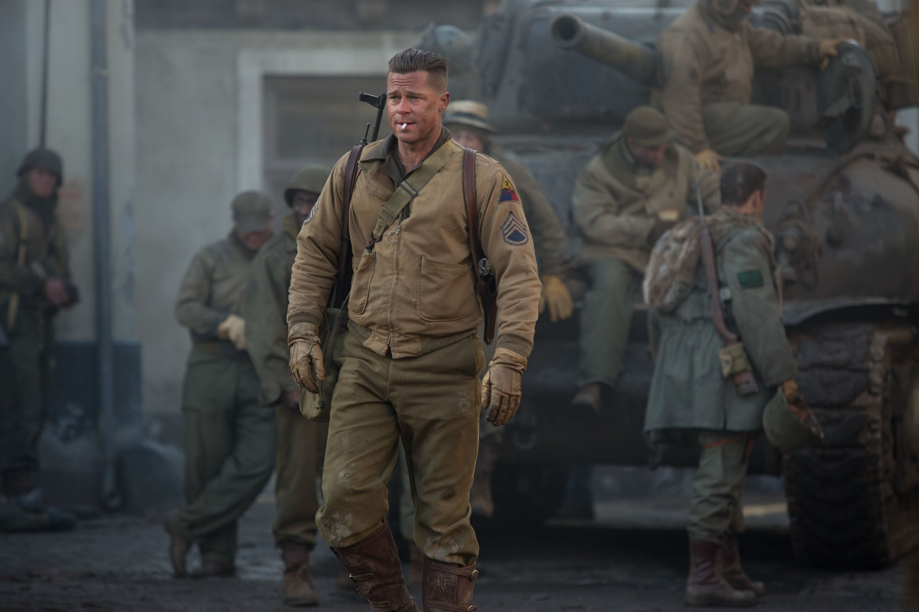 New FURY Images Featuring Brad Pitt, Shia LaBeouf, and Logan Lerman