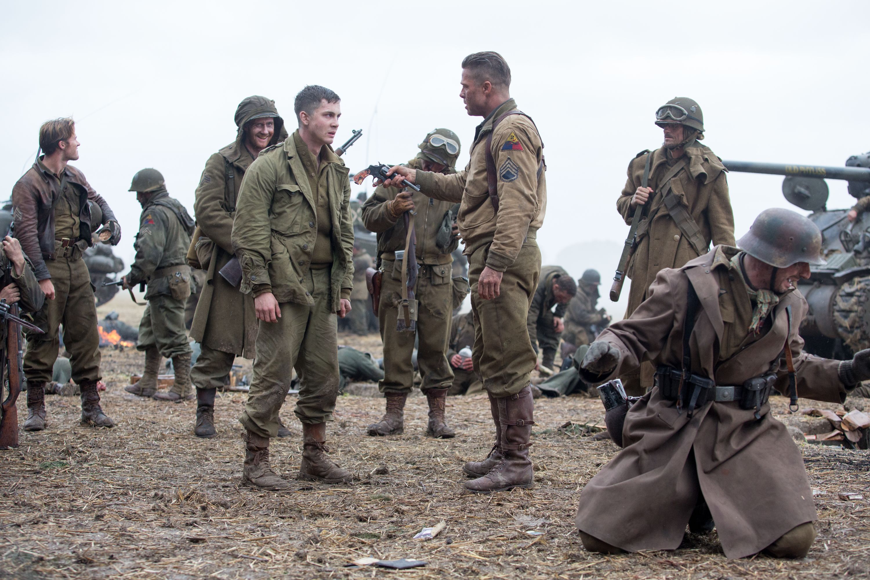 New FURY Images Featuring Brad Pitt, Shia LaBeouf, and Logan Lerman