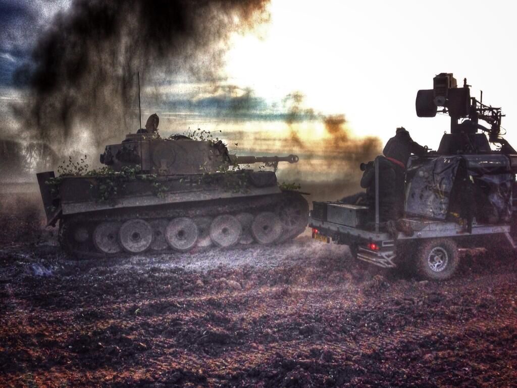 FURY Images. FURY Stars Brad Pitt, Shia LaBeouf, Logan Lerman, and Jon ...