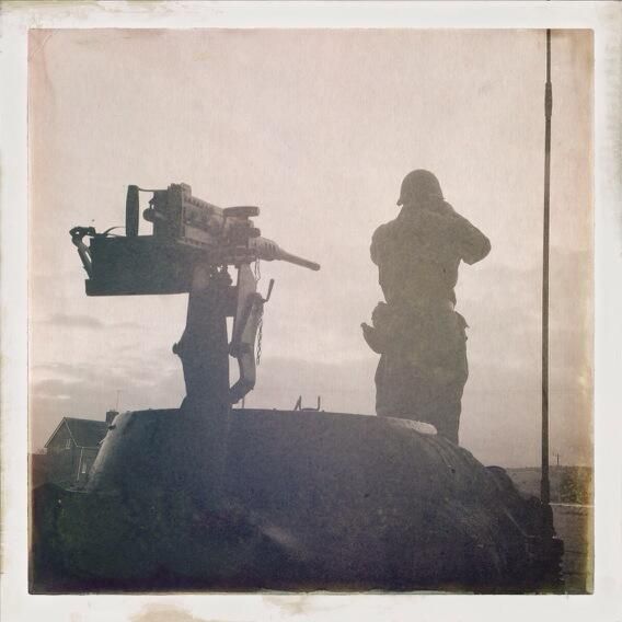 FURY Set Photo Images. FURY Stars Brad Pitt