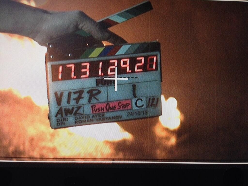 FURY Set Photo Images. FURY Stars Brad Pitt