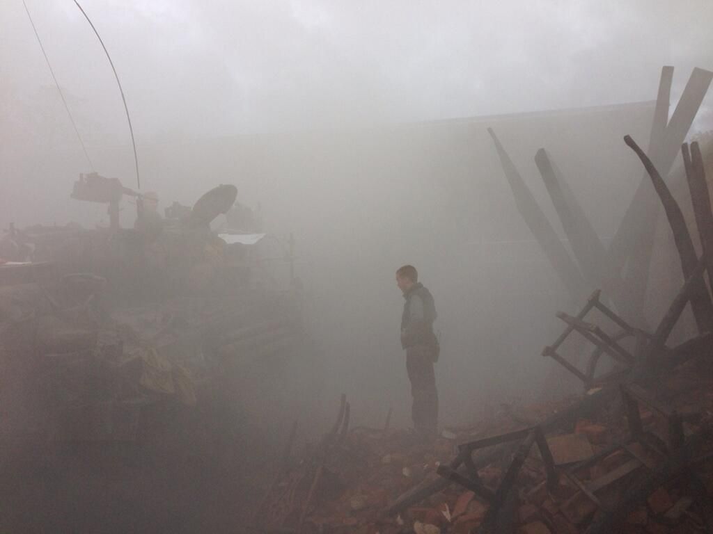 FURY Set Photo Images. FURY Stars Brad Pitt