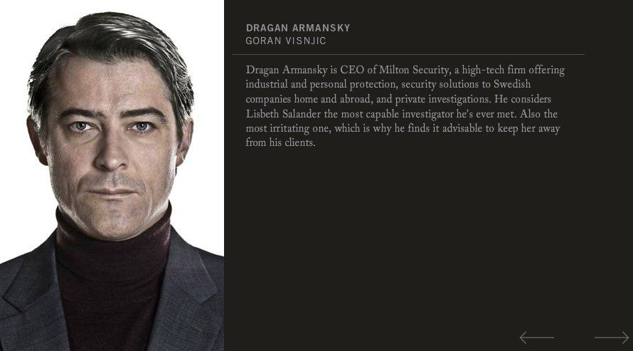 THE GIRL WITH THE DRAGON TATTOO Character Images