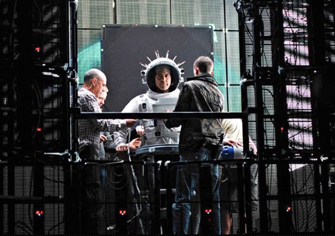 GRAVITY Behind-the-Scenes Images. GRAVITY Stars Sandra Bullock and ...