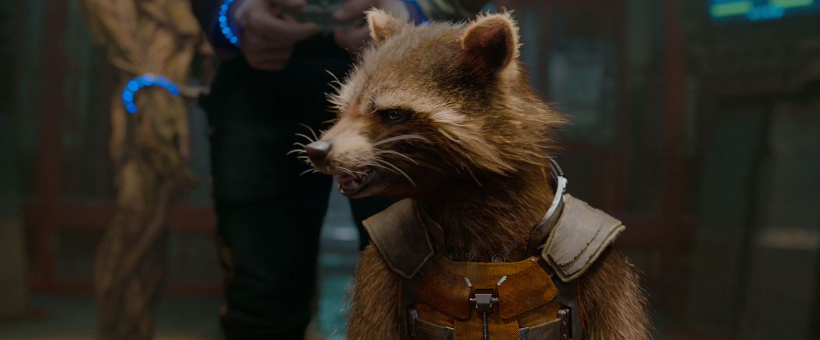 GUARDIANS OF THE GALAXY Images Featuring Rocket and Lee Pace's Ronan