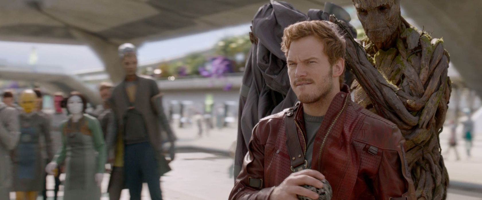 GUARDIANS OF THE GALAXY Images Featuring Rocket and Lee Pace's Ronan