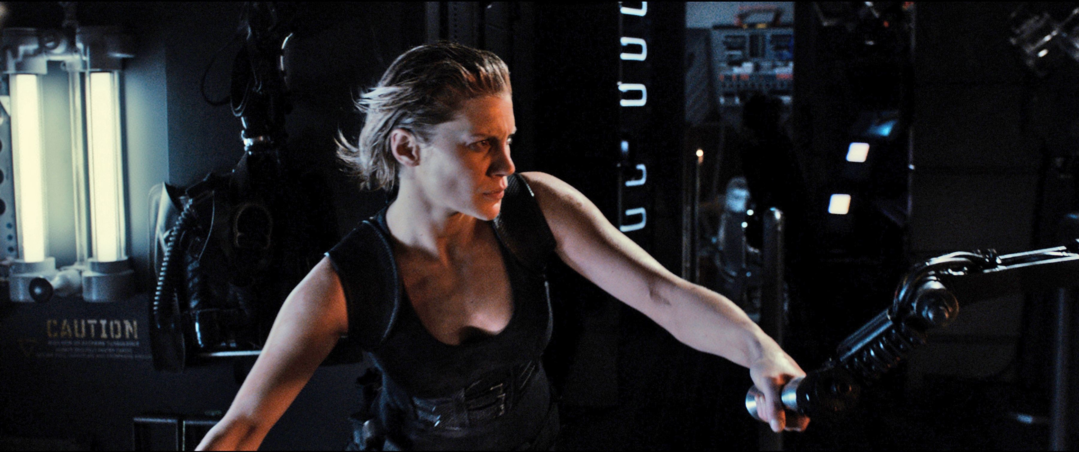 RIDDICK Images. RIDDICK Stars Vin Diesel, Katee Sackhoff, and Dave Bautista
