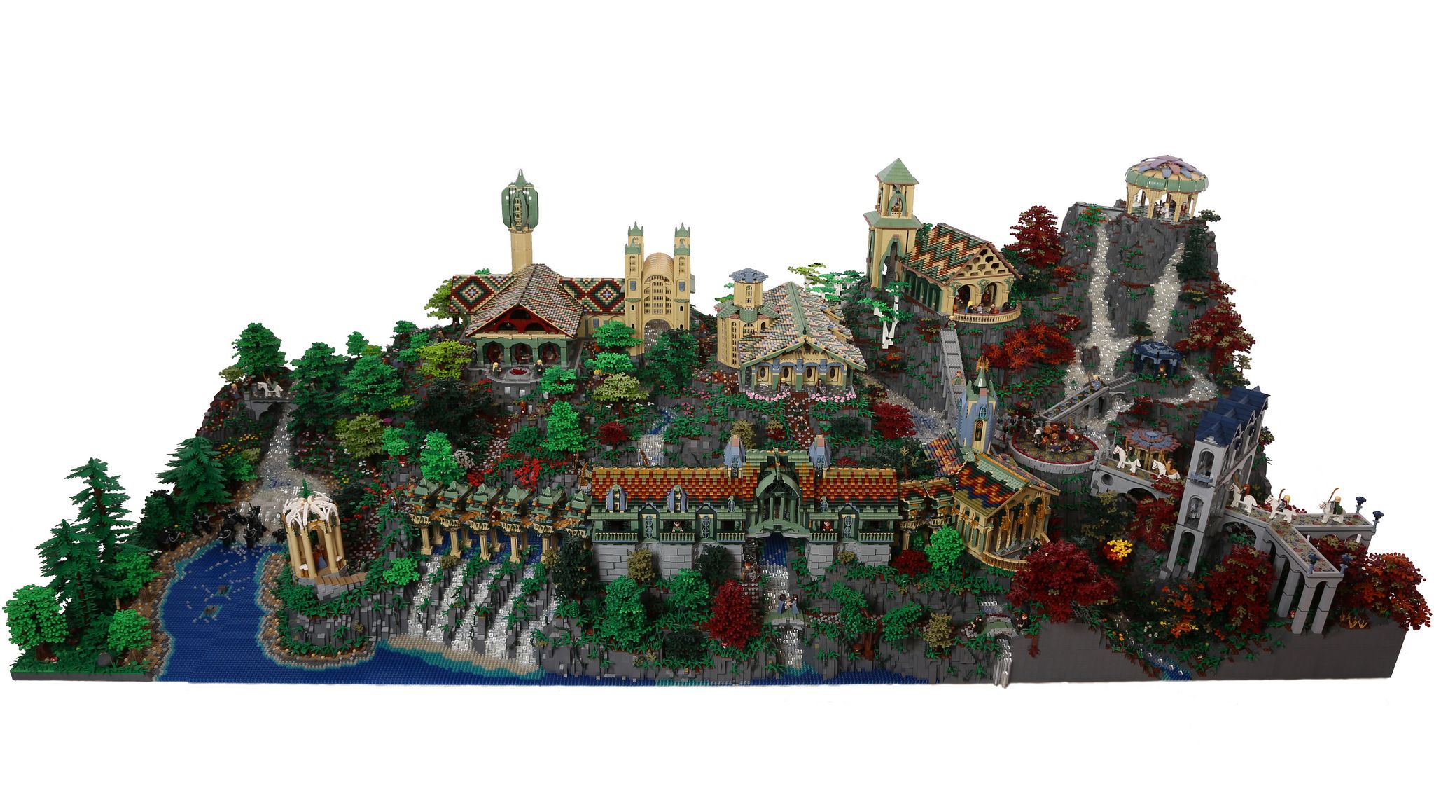 200,000 Piece LEGO Model of Rivendell from THE LORD OF THE RINGS Is ...