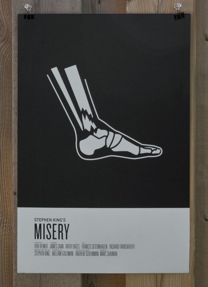 MISERY, THE SHAWSHANK REDEMPTION, SHINING Movie Poster Minimalist