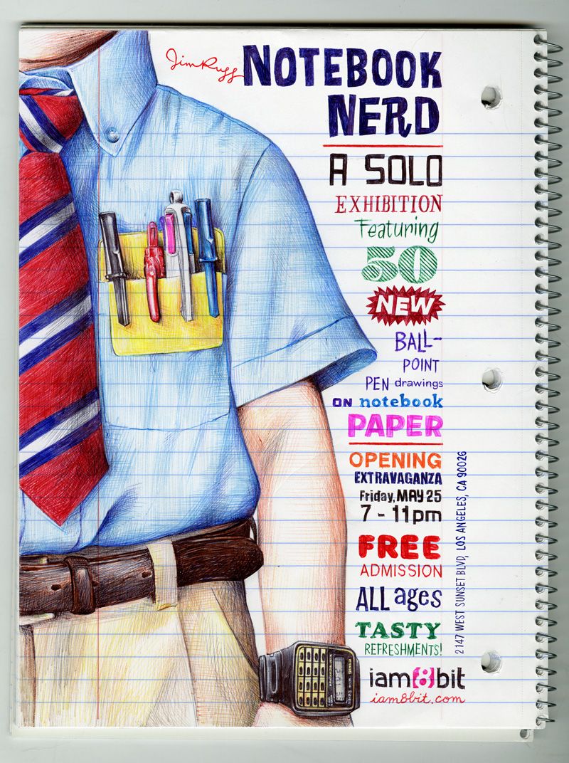 IAm8Bit Hosts NOTEBOOK NERD Featuring the Artwork of Jim Rugg