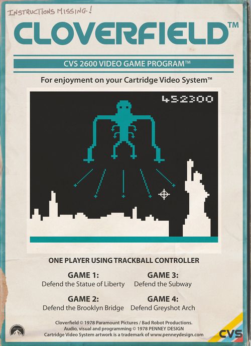 Awesome Fake Video Games: Atari 2600 Covers Based on Modern Movies Like ...