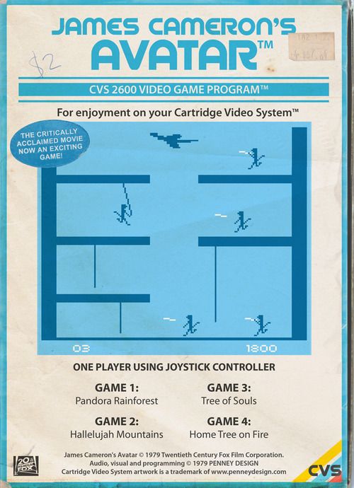 Awesome Fake Video Games: Atari 2600 Covers Based on Modern Movies Like ...