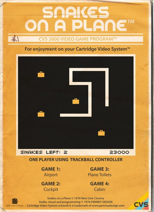 Awesome Fake Video Games: Atari 2600 Covers Based on Modern Movies Like ...