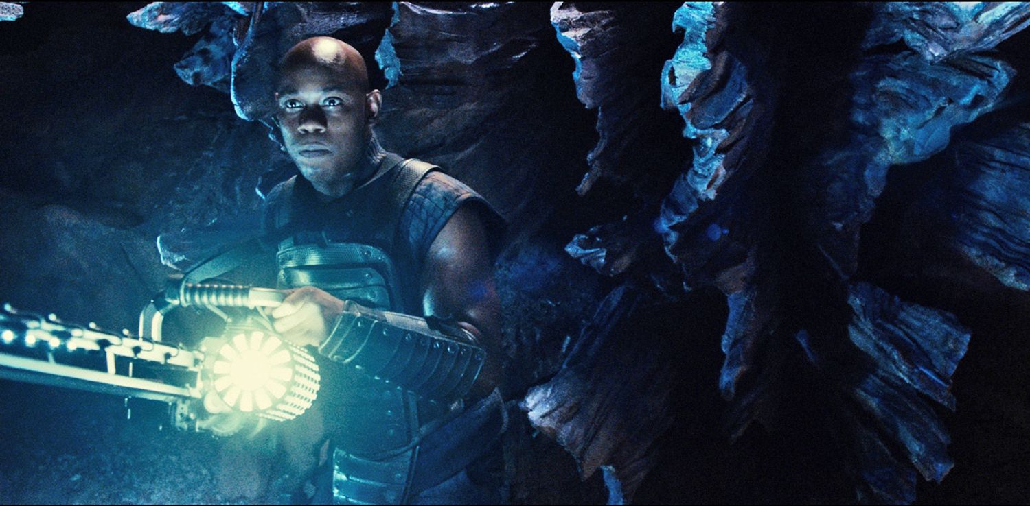 RIDDICK Images. RIDDICK Stars Vin Diesel, Katee Sackhoff, and Dave Bautista