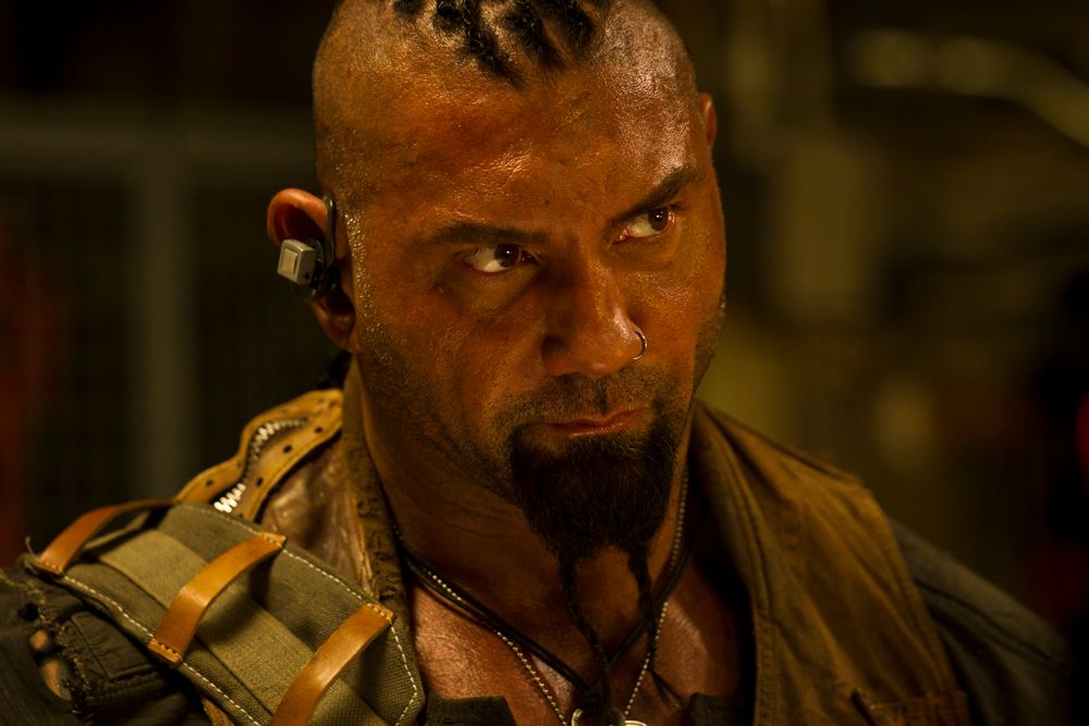 RIDDICK Images. RIDDICK Stars Vin Diesel, Katee Sackhoff, and Dave Bautista