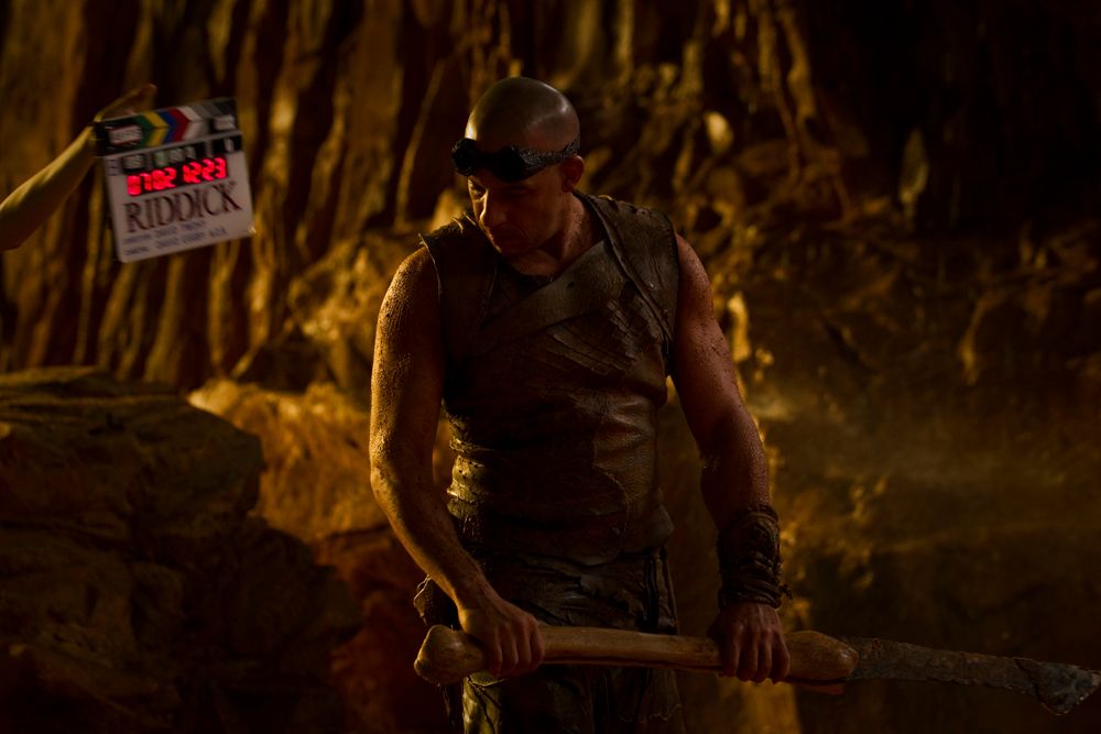 RIDDICK Images. RIDDICK Stars Vin Diesel, Katee Sackhoff, and Dave Bautista