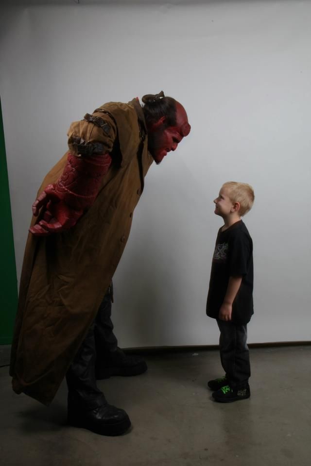 Ron Perlman Visits Kids as HELLBOY for Make-a-Wish