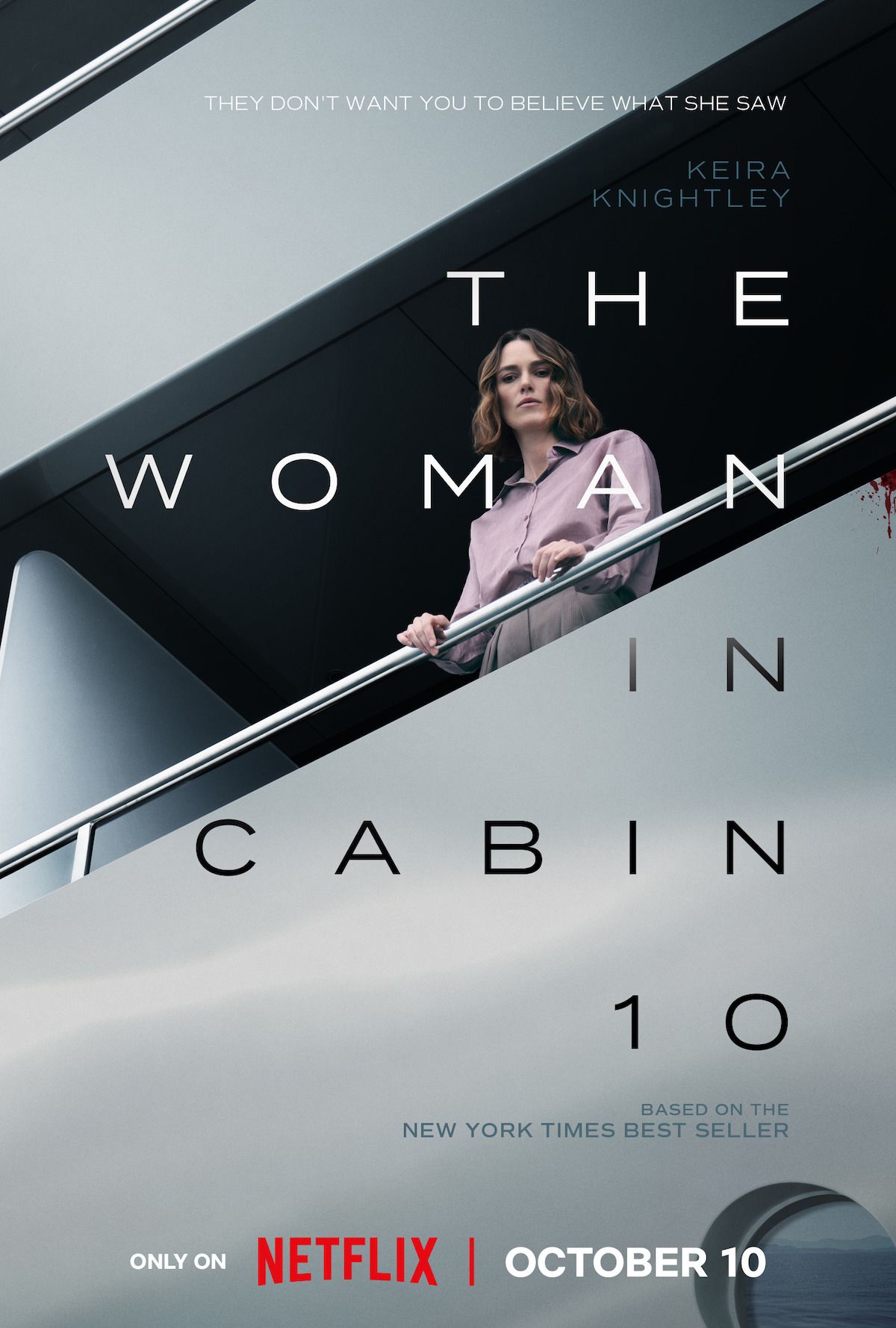 New ‘The Woman in Cabin 10’ Image Traps Keira Knightley in a Luxurious ...