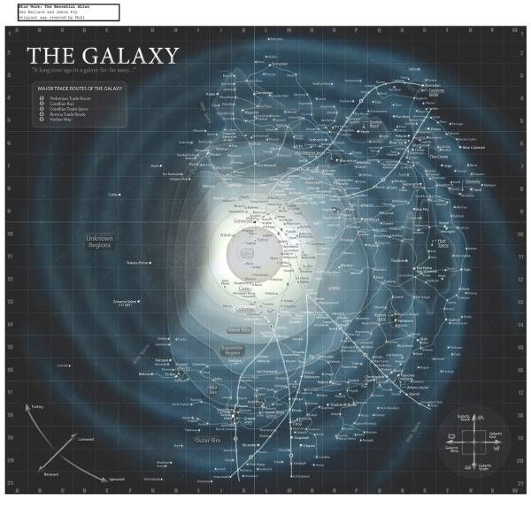 Map of the STAR WARS Galaxy