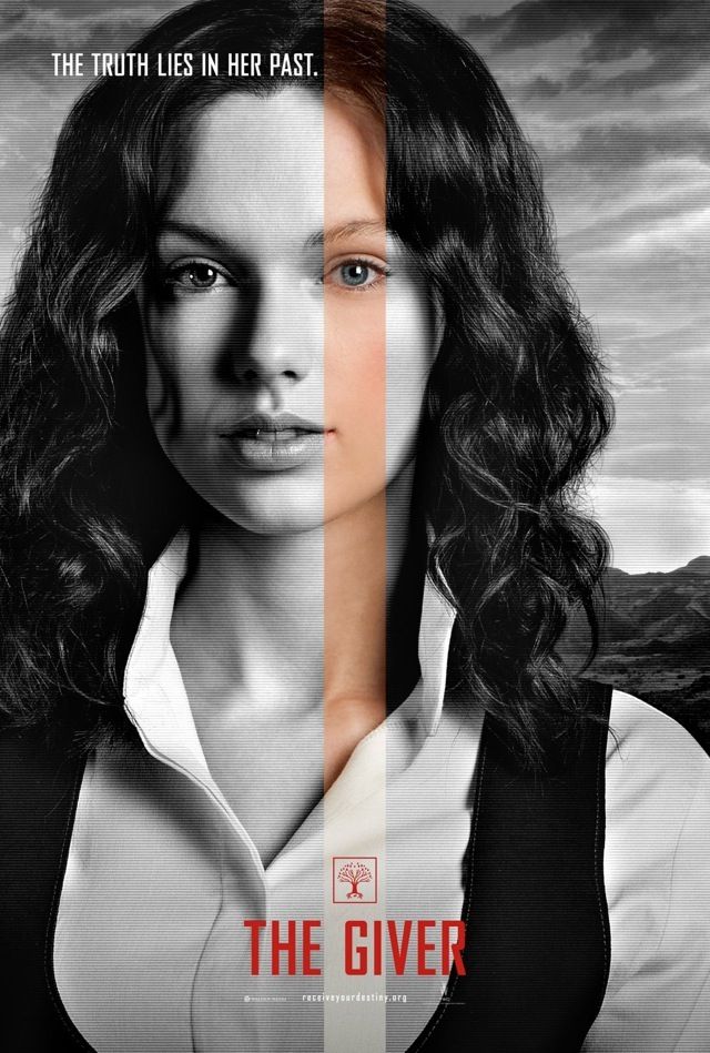 THE GIVER Posters and Images Featuring Jeff Bridges and Taylor Swift