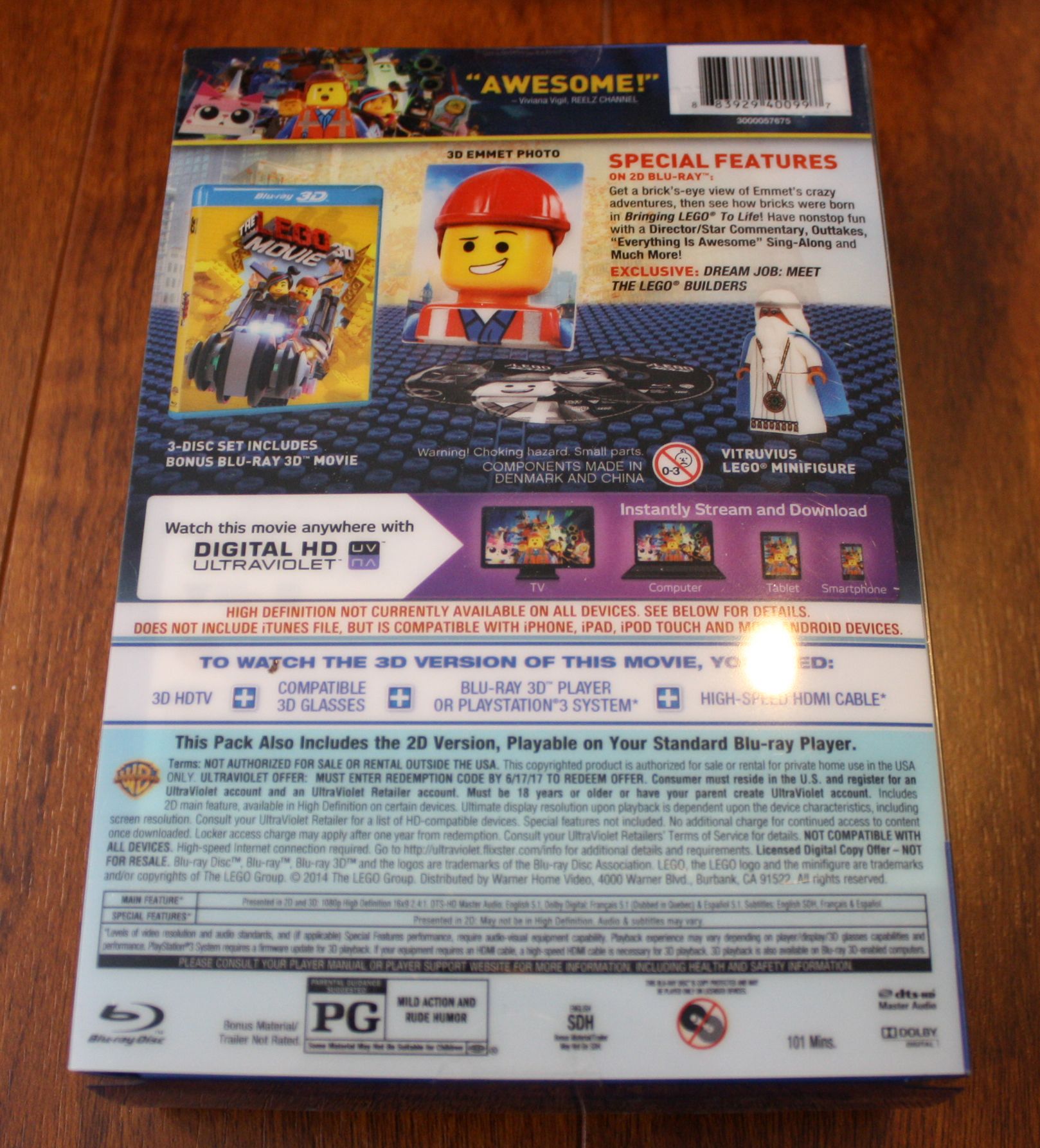 THE LEGO MOVIE Giveaway: Includes 2,000 Lego Bricks, 3D Blu-ray